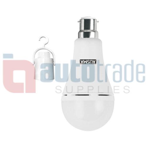 GLOBE LED WITH BATTERY 9W-B22 - Auto Trade Supplies