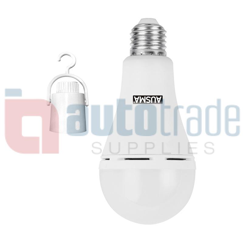 GLOBE LED WITH BATTERY 9W-E27 - Auto Trade Supplies