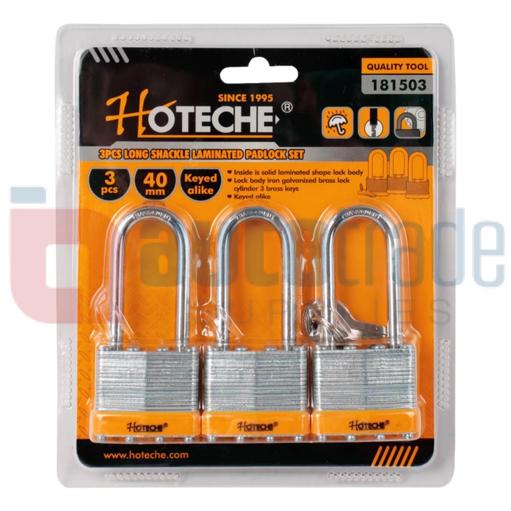 PADLOCK SET 40MM X 2 PCS LONG SHANK LAMI – Auto Trade Supplies