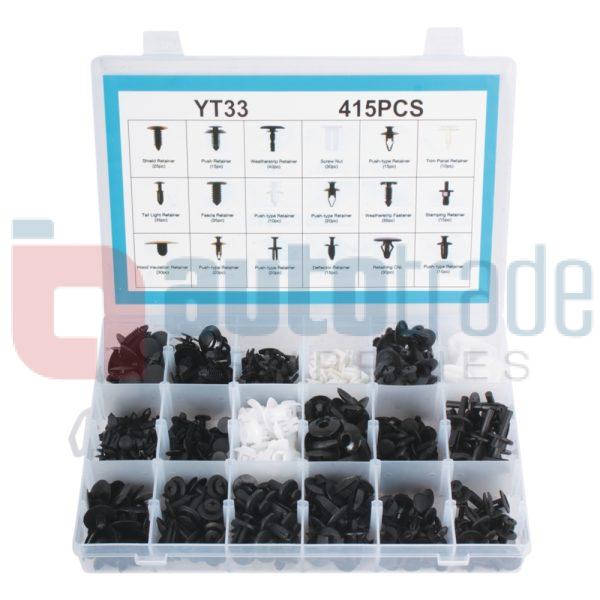 PANEL CLIPS UNVERSAL ASSORTED 415PCS – Auto Trade Supplies